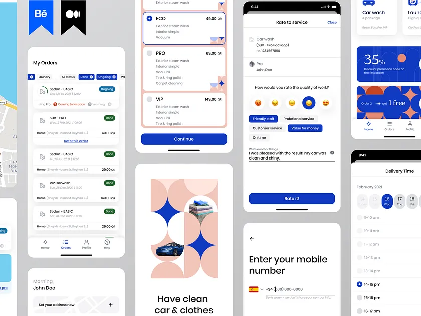 Laundry App designs, themes, templates and downloadable graphic ...