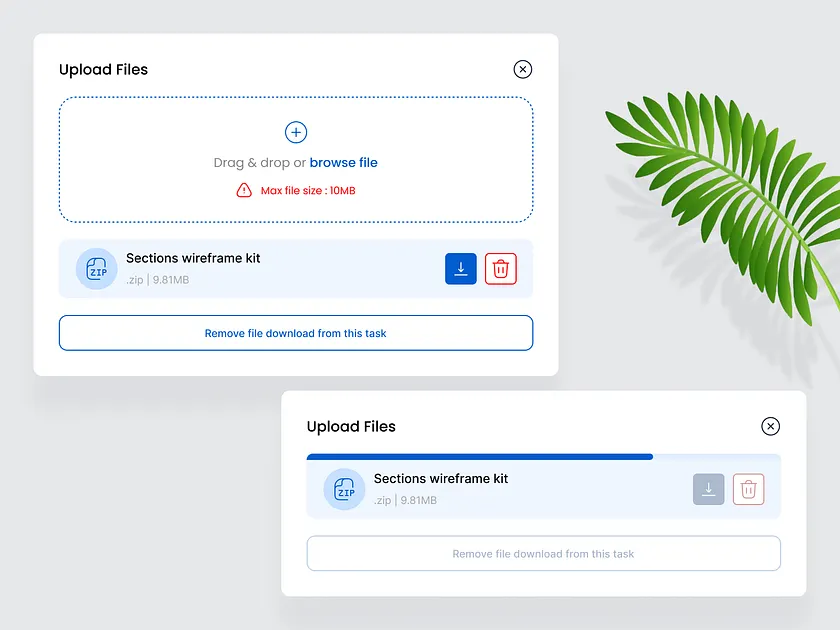 Browse thousands of Upload File UI images for design inspiration | Dribbble