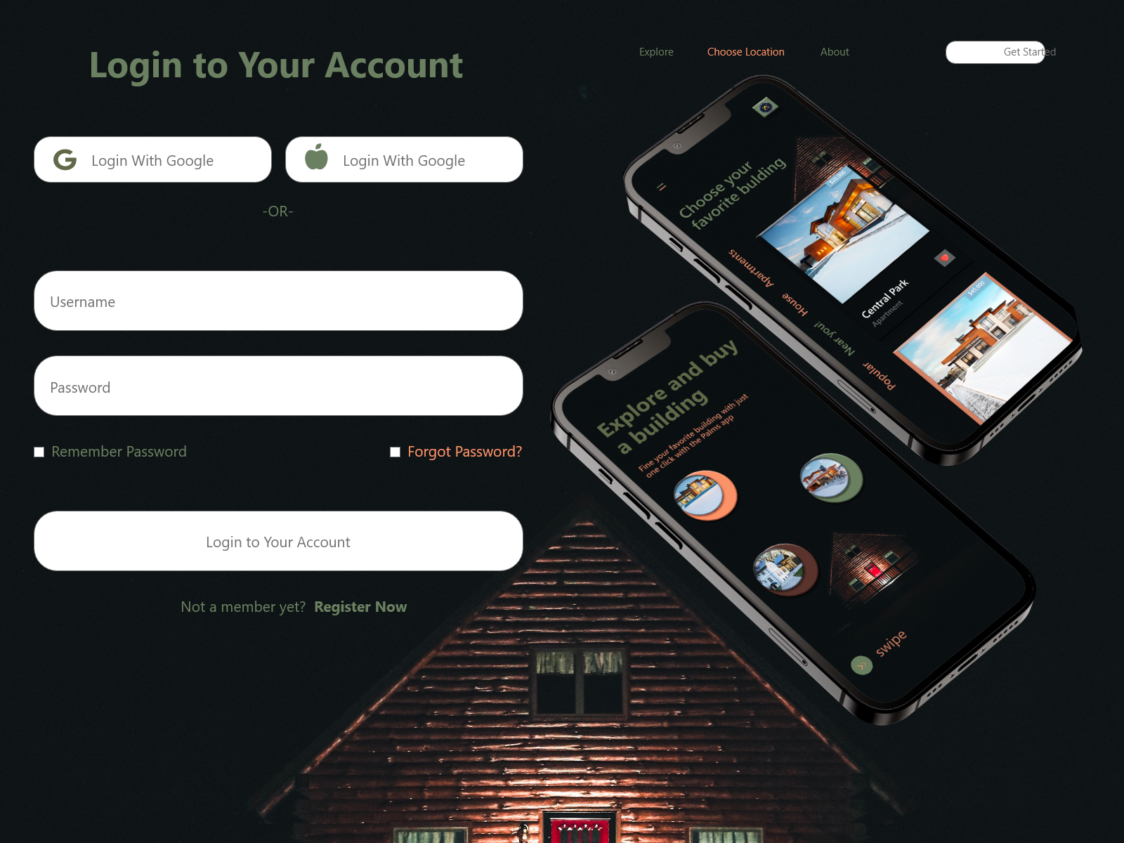 Dark Mode Login Page by Adebola Binuyo on Dribbble
