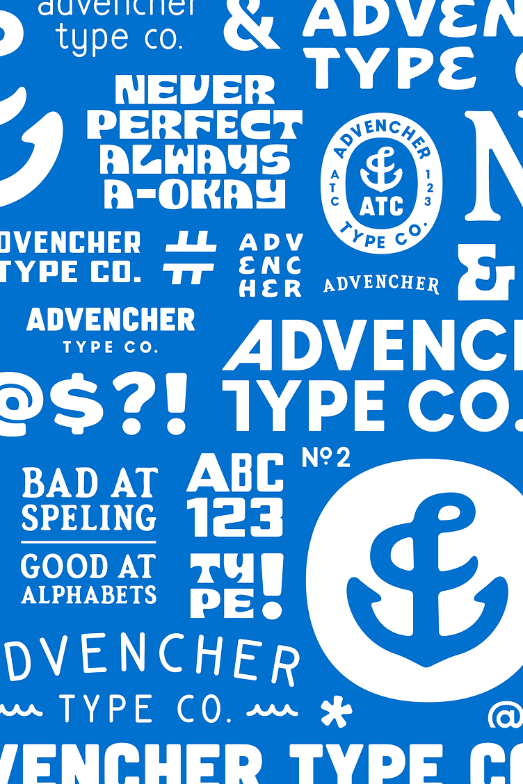 Advencher Type Co. Postcard by Dan Cederholm on Dribbble