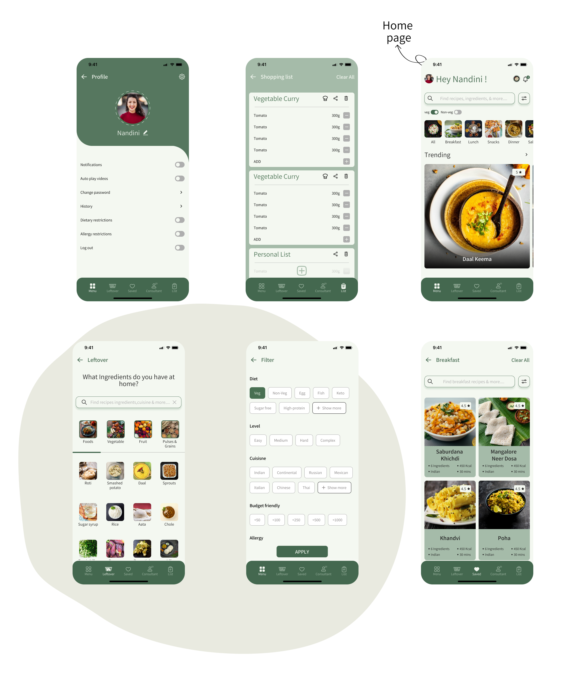 Cooking recipe app by karishma kumari on Dribbble