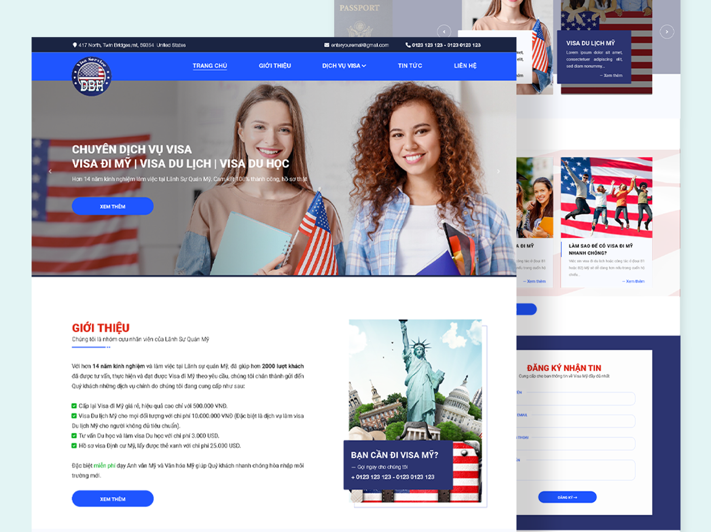 USA Visa Registration Website by Đỗ Ngọc Nhân on Dribbble