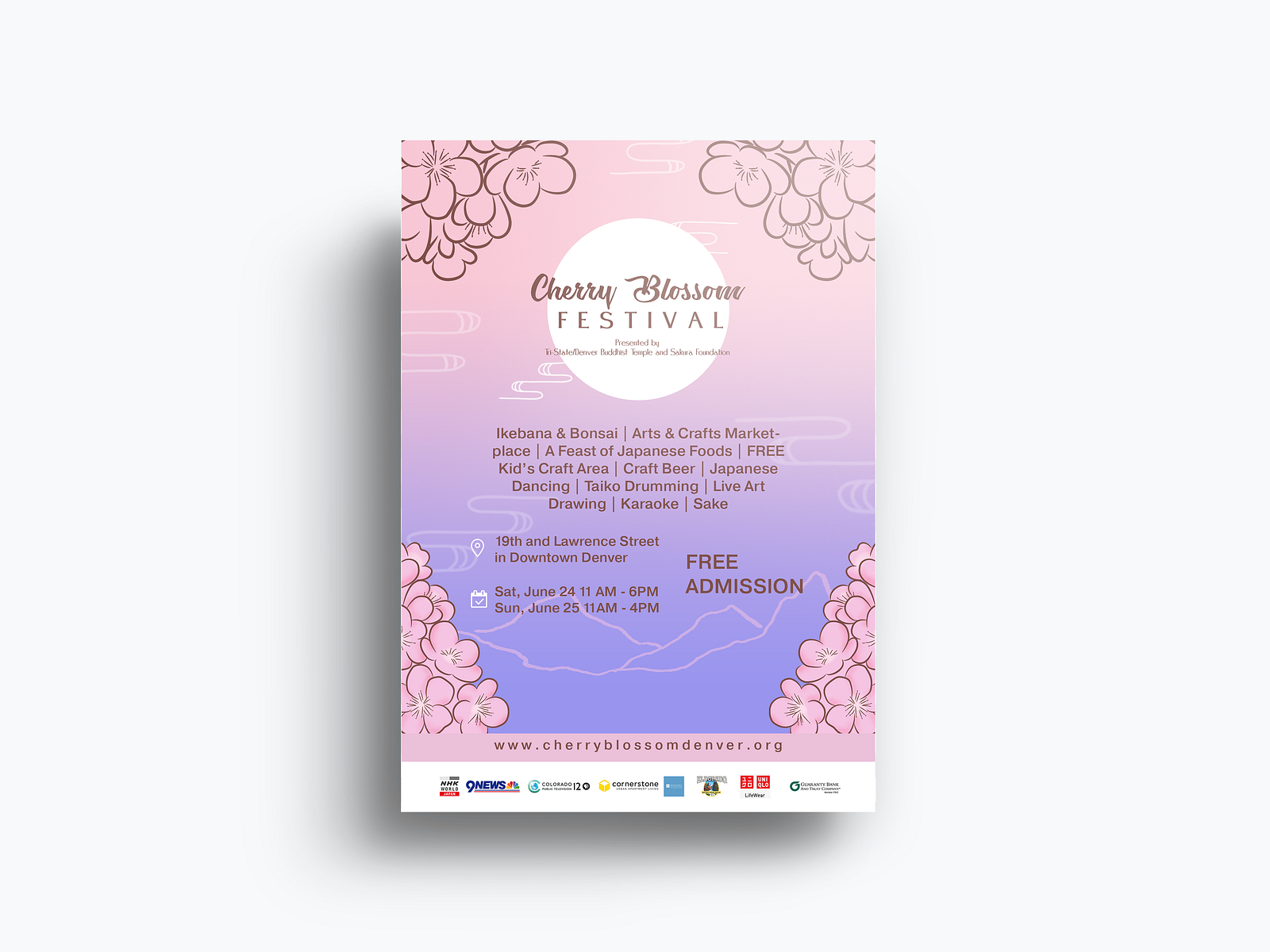 Cherry Blossom Festival Flyer by Ayu Ardha on Dribbble