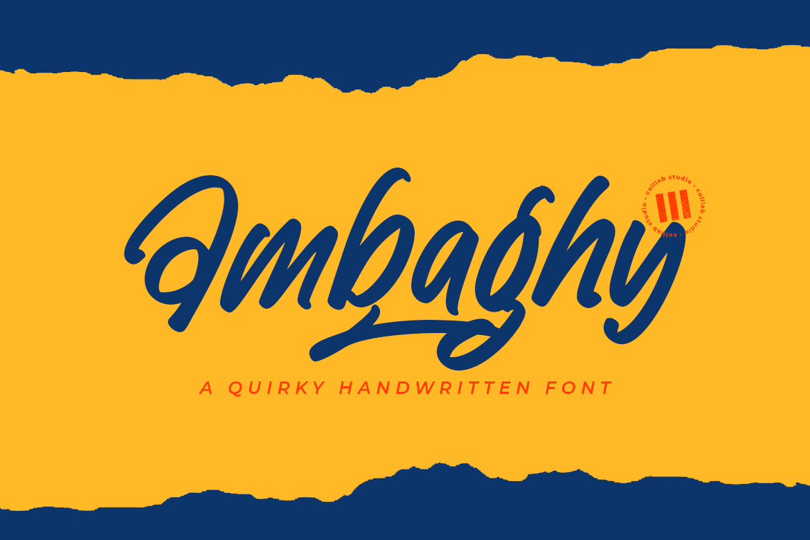 Ambaghy - A Quirky Handwritten Font by Colllab Studio on Dribbble