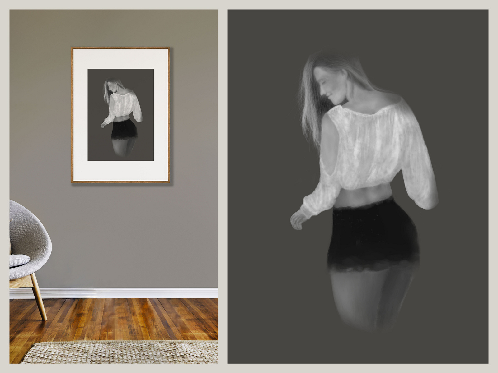 Female figure study nr. 2 by Auke Wouda on Dribbble