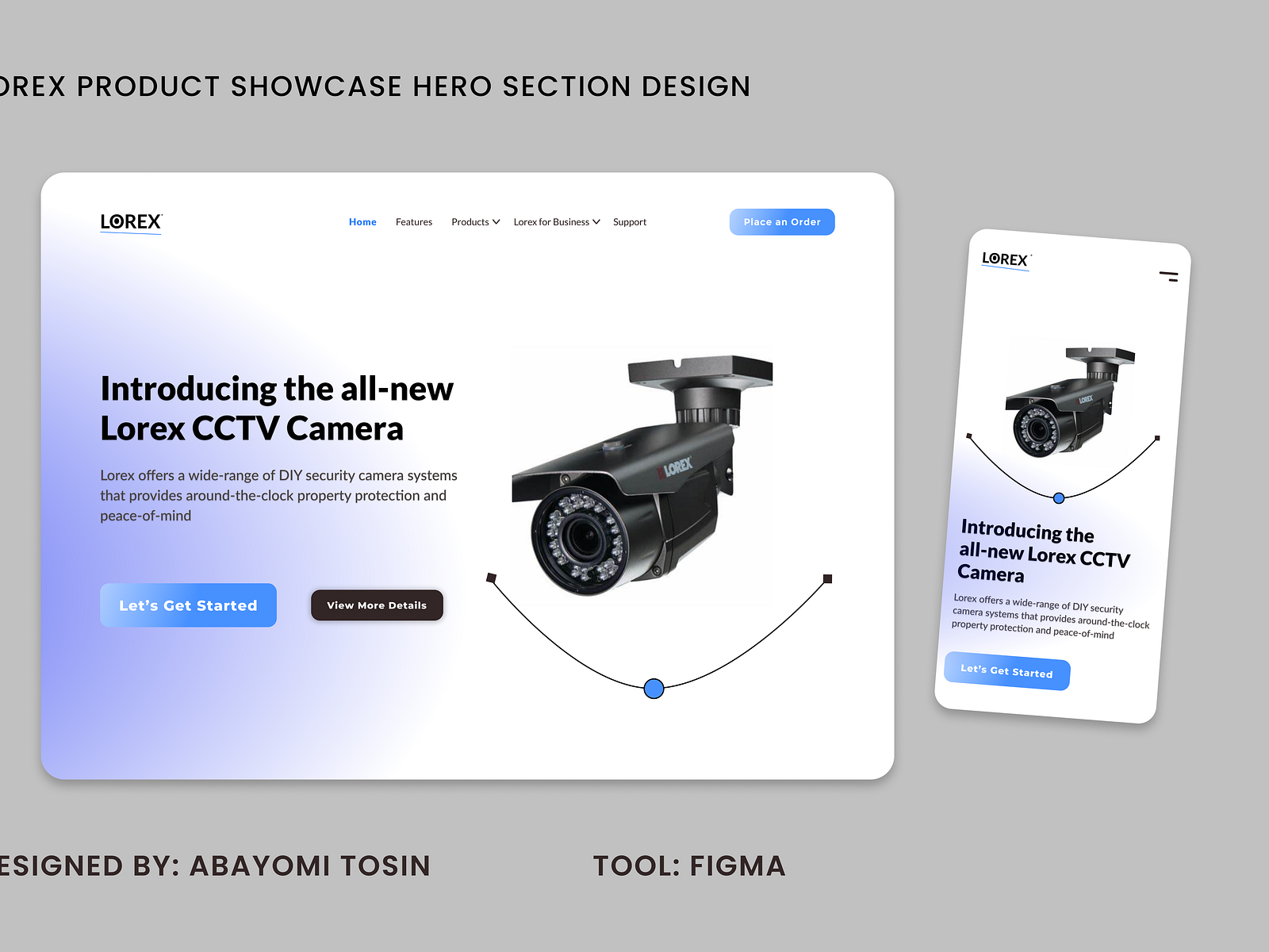 LOREX TECHNOLOGY PRODUCT SHOWCASE HERO SECTION by Abayomi Tosin on Dribbble