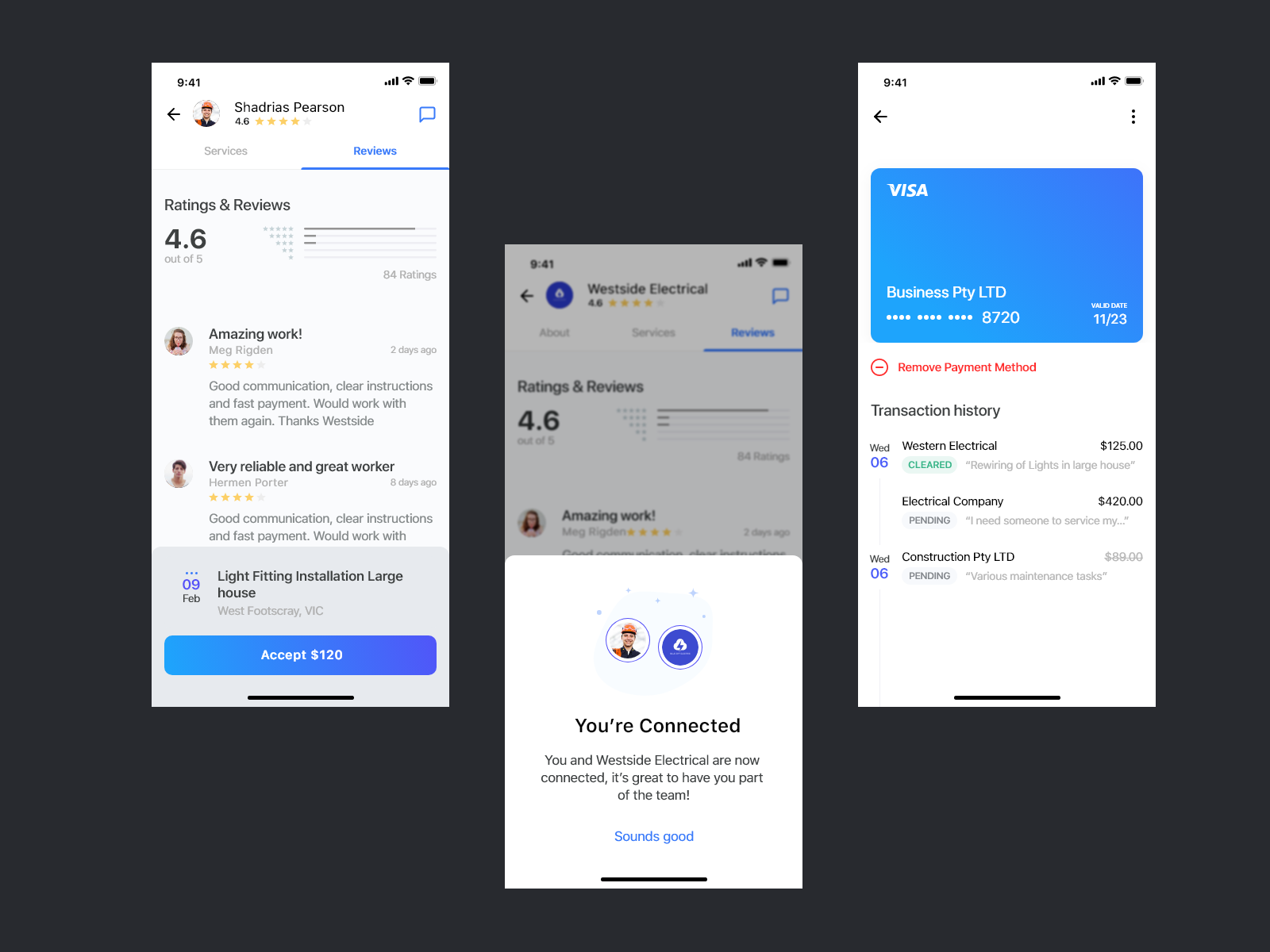 Service Marketplace App by Lourd Rancy on Dribbble