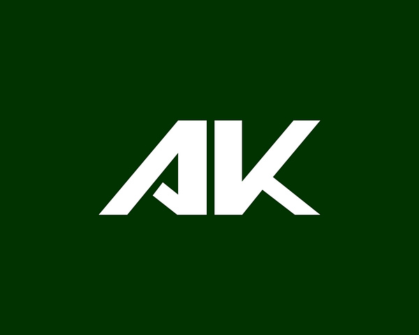 AK modern logo design by xcoolee on Dribbble
