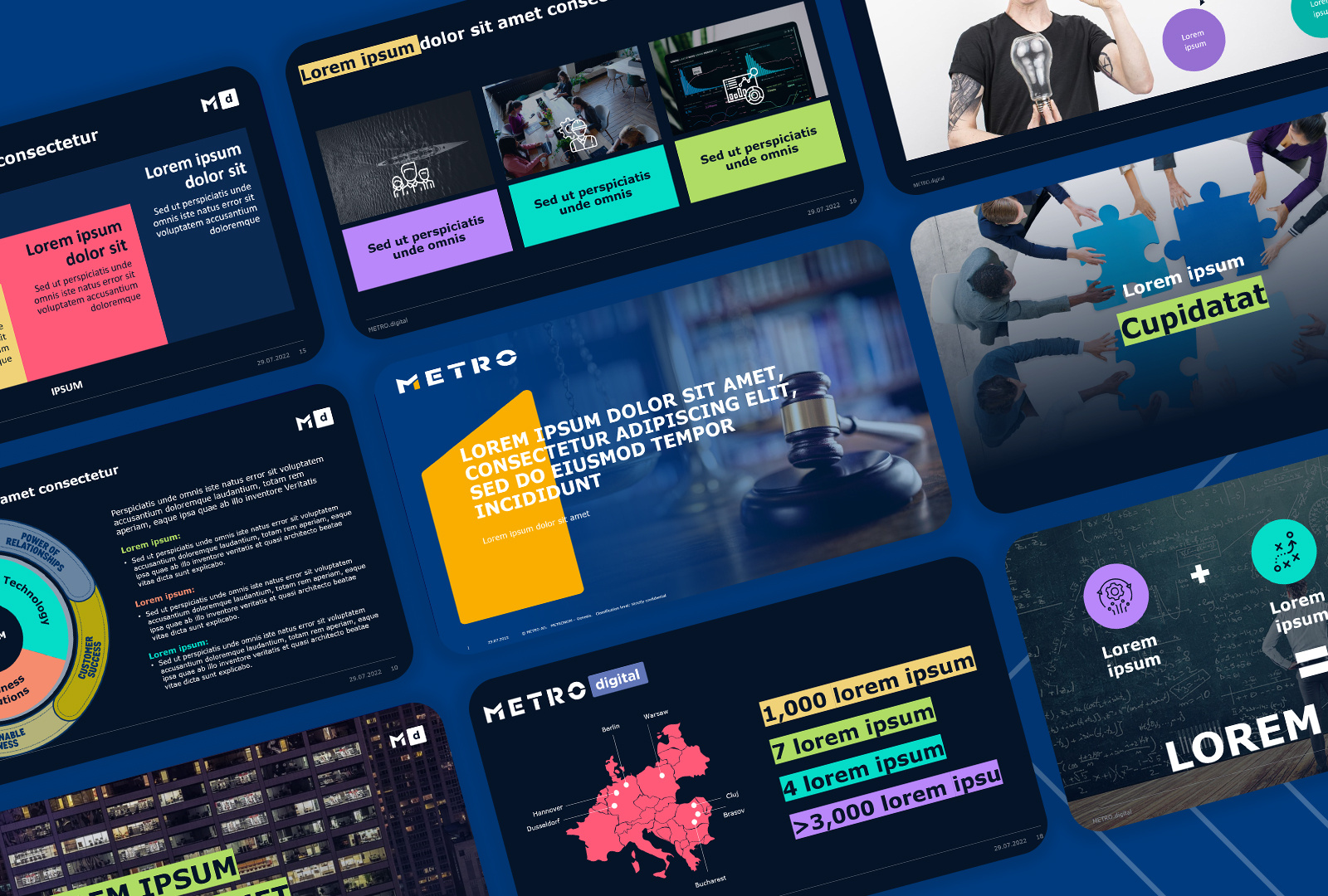METRO Digital - PowerPoint Slides by Slides IQ - Presentation Design Agency on Dribbble