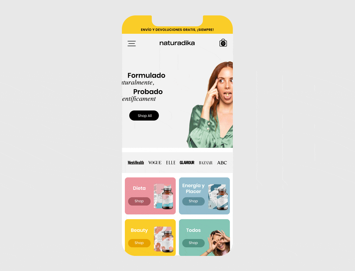 Animation for the home page by Serhii Tereshchenko on Dribbble