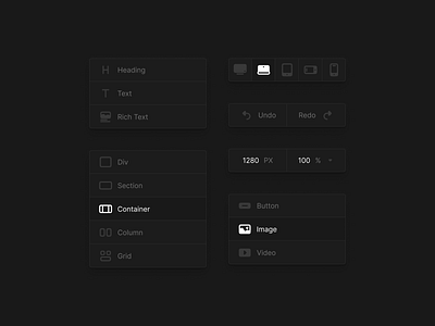 Web Builder - Icons v2 by Petr Bilek on Dribbble