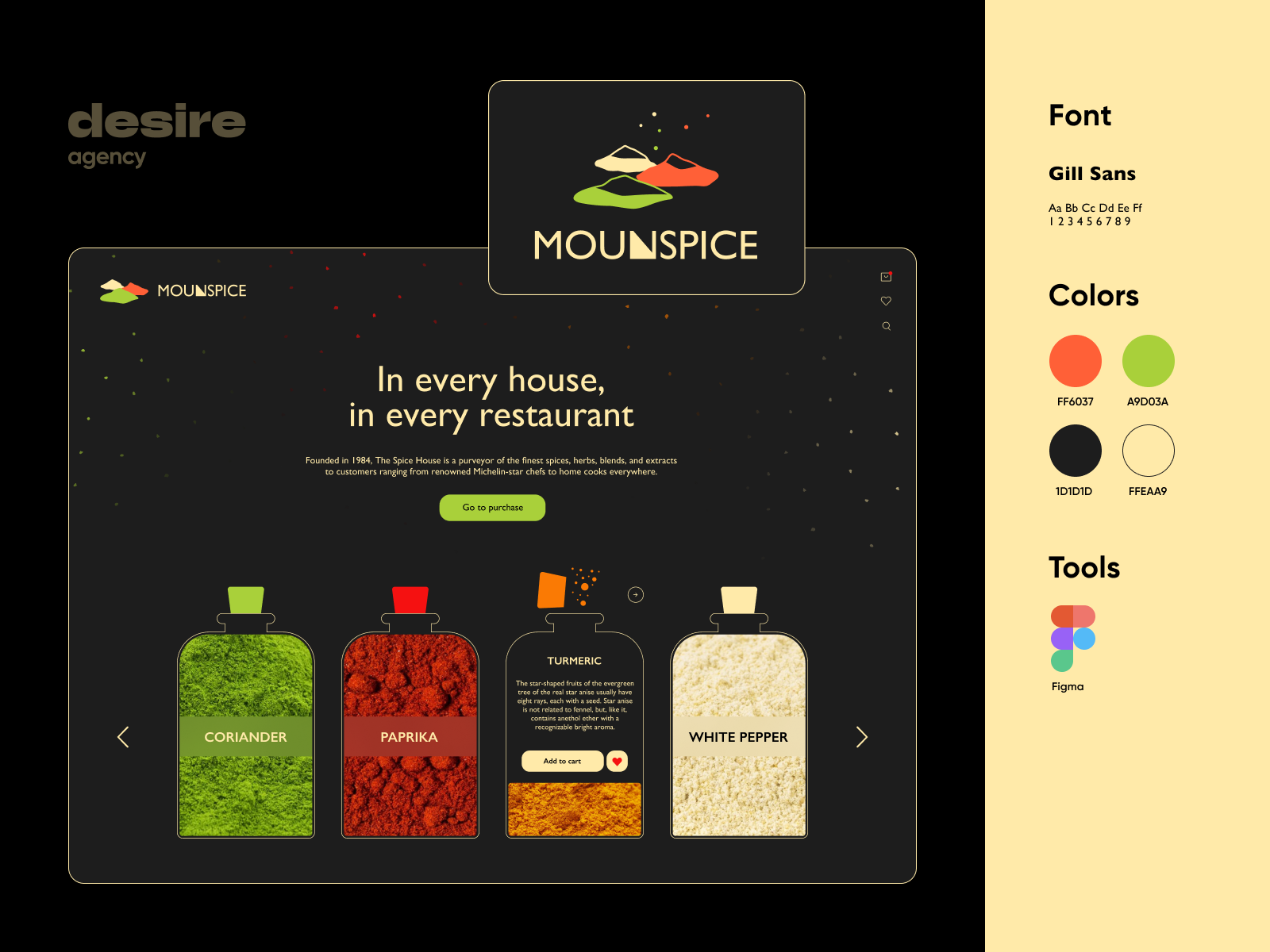 Logo | MOUNSPICE by Desire Creative Agency for Desire Creative on Dribbble