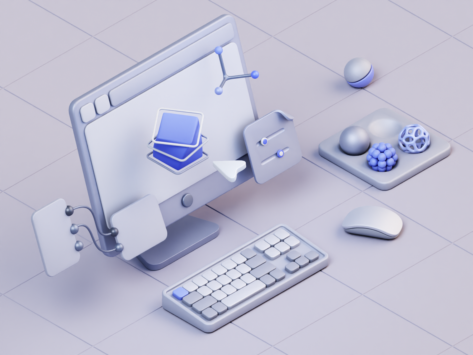 Nudge 3D animated. Visual software by Anton Tkachev for UI8 on Dribbble
