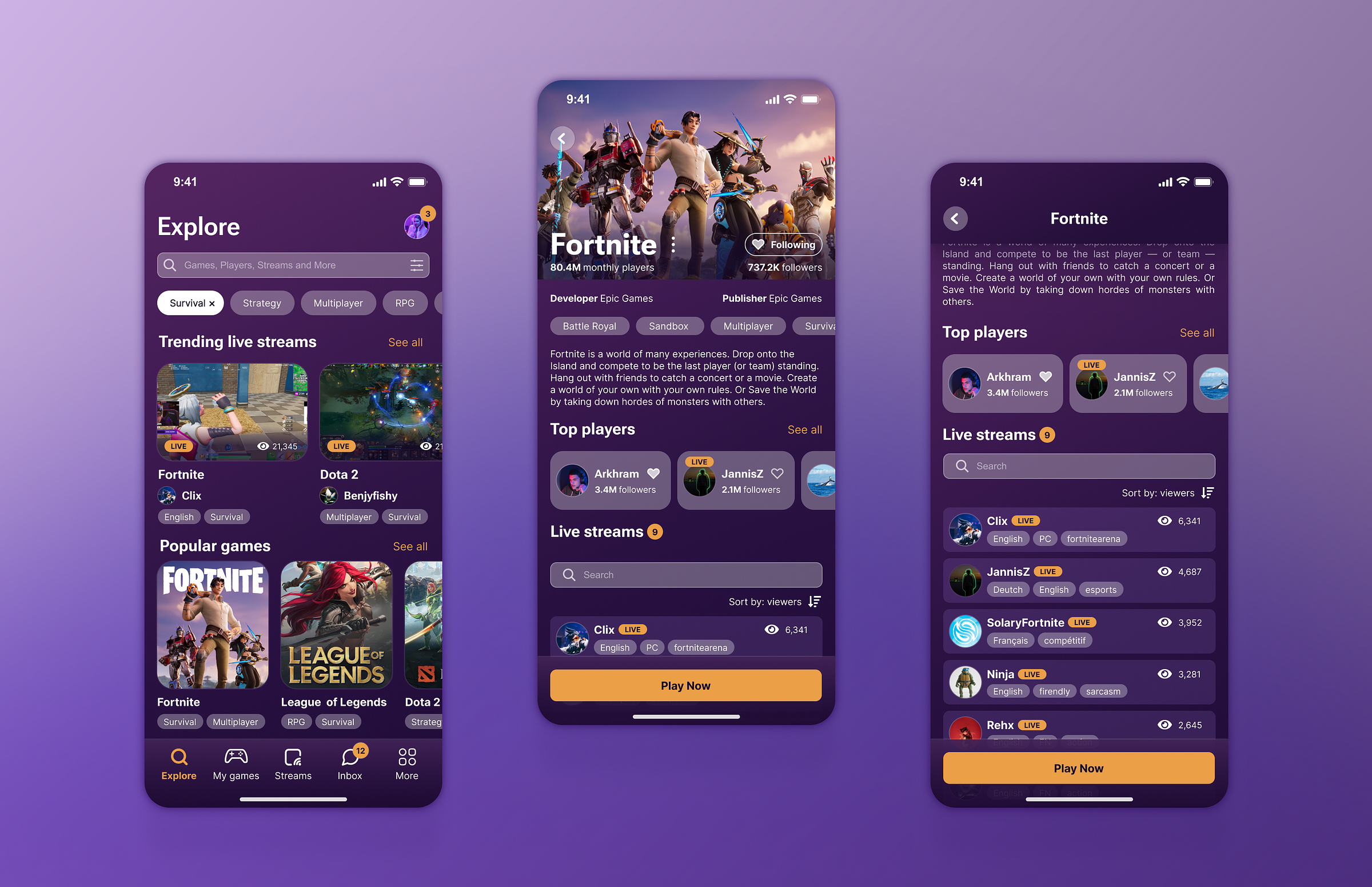 Gaming App 🎮 Mobile Design for iOS by Anastasia Levchenko on Dribbble