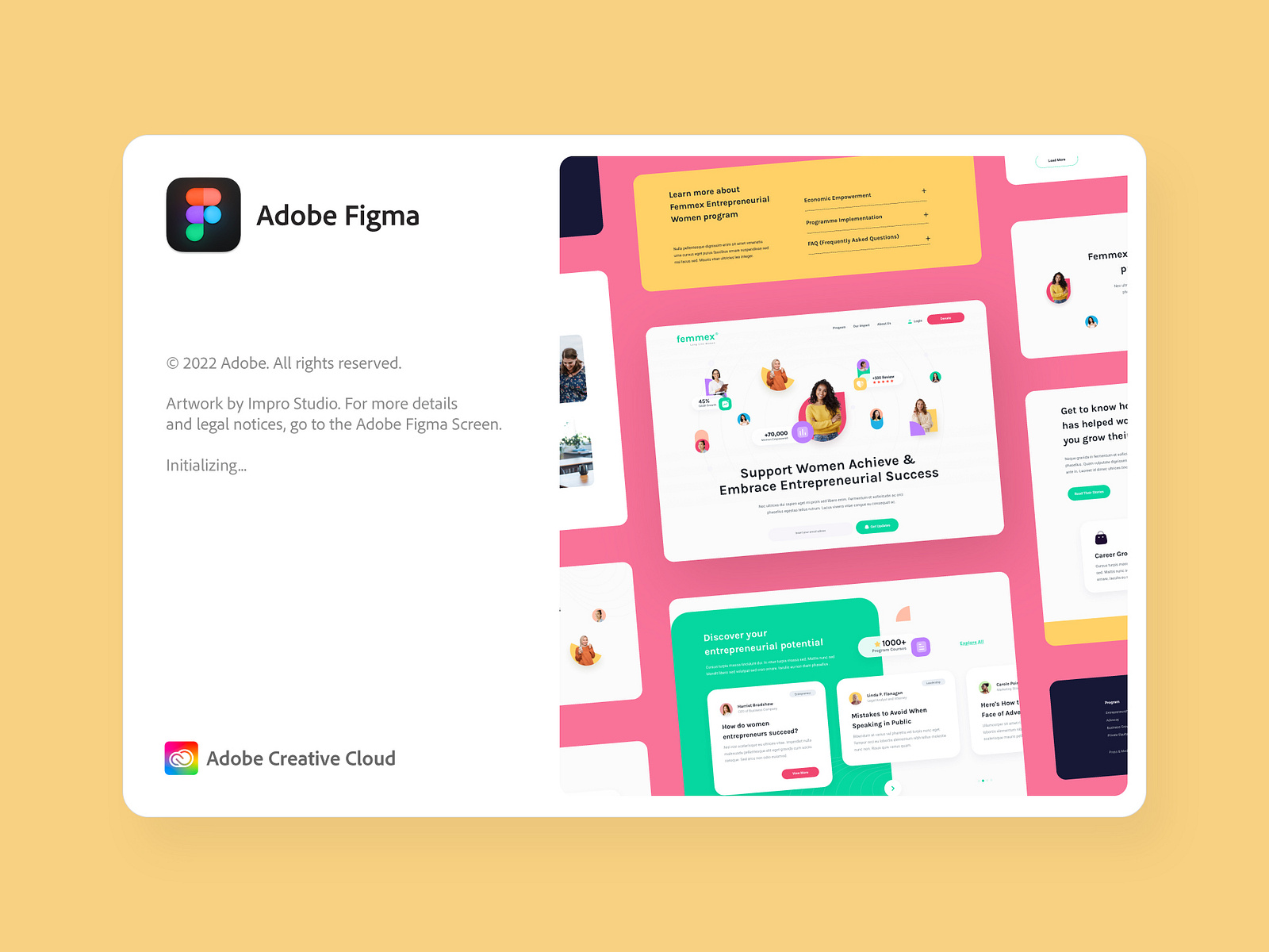Adobe Figma Splash Screen by Impro Studio on Dribbble