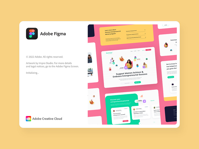 Adobe Figma Splash Screen by Impro Studio on Dribbble