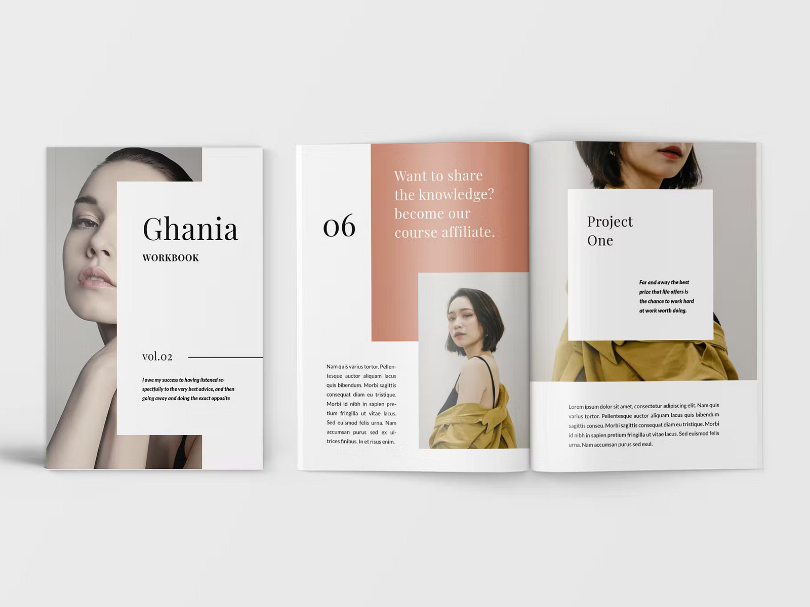 Ghania - Workbook Planner by InDesign Essence on Dribbble