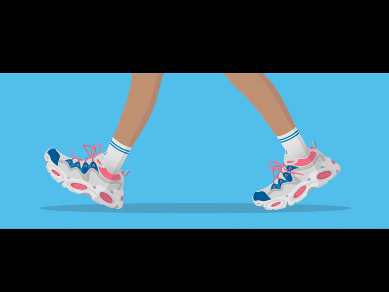Foot walk animation by Dorota (Donie) Radecka on Dribbble