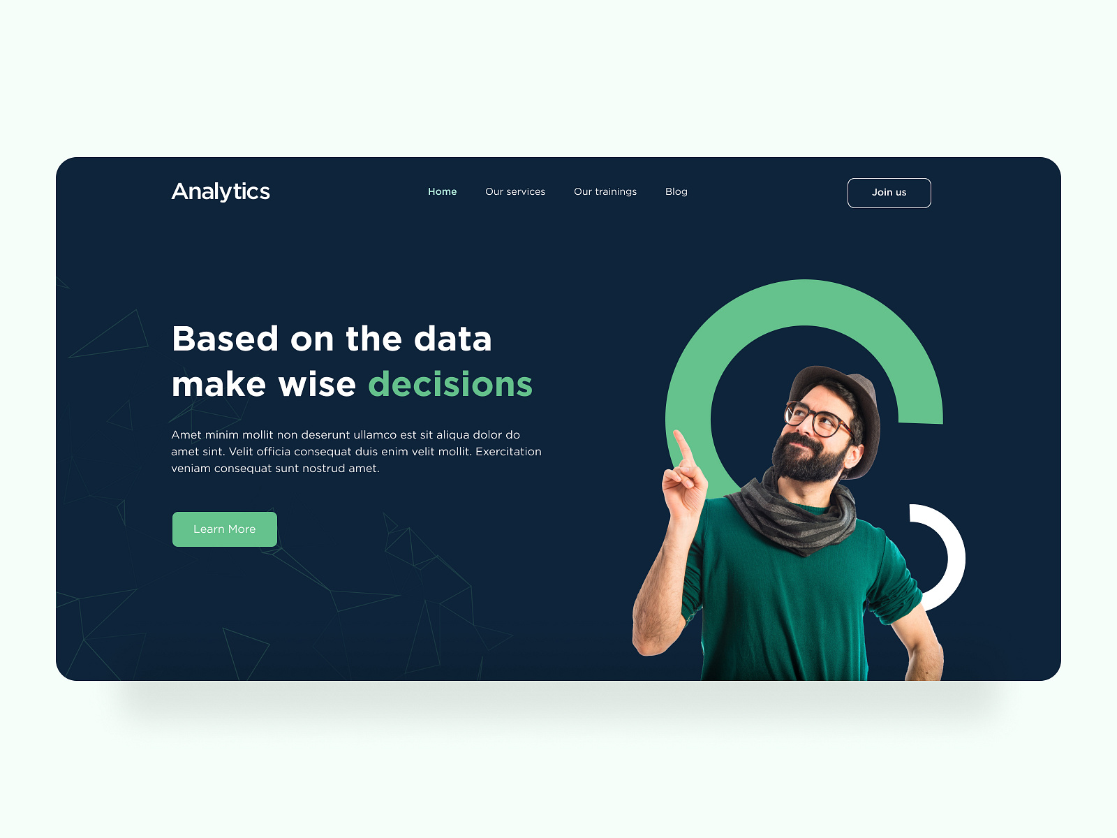 Analytics - Landing Page by Bhavik Pandav on Dribbble