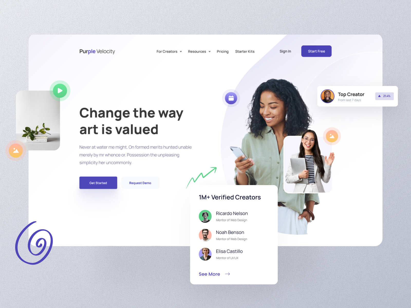 Purple Velocity Agency Landing Page Ui Design Ui Clutch By Visionic