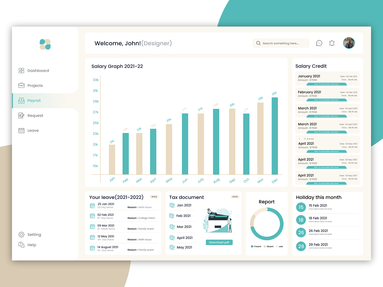 Office Management Dashboard by Insightlancer on Dribbble