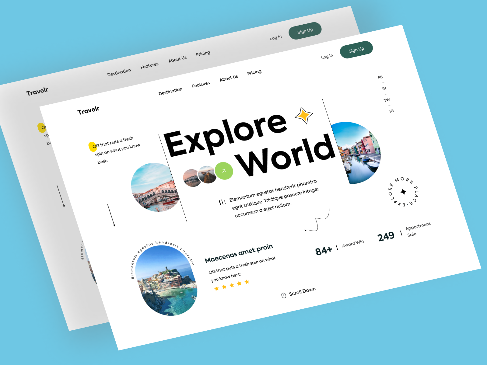 Travel Agency Website Design by Boomdevs LLC on Dribbble