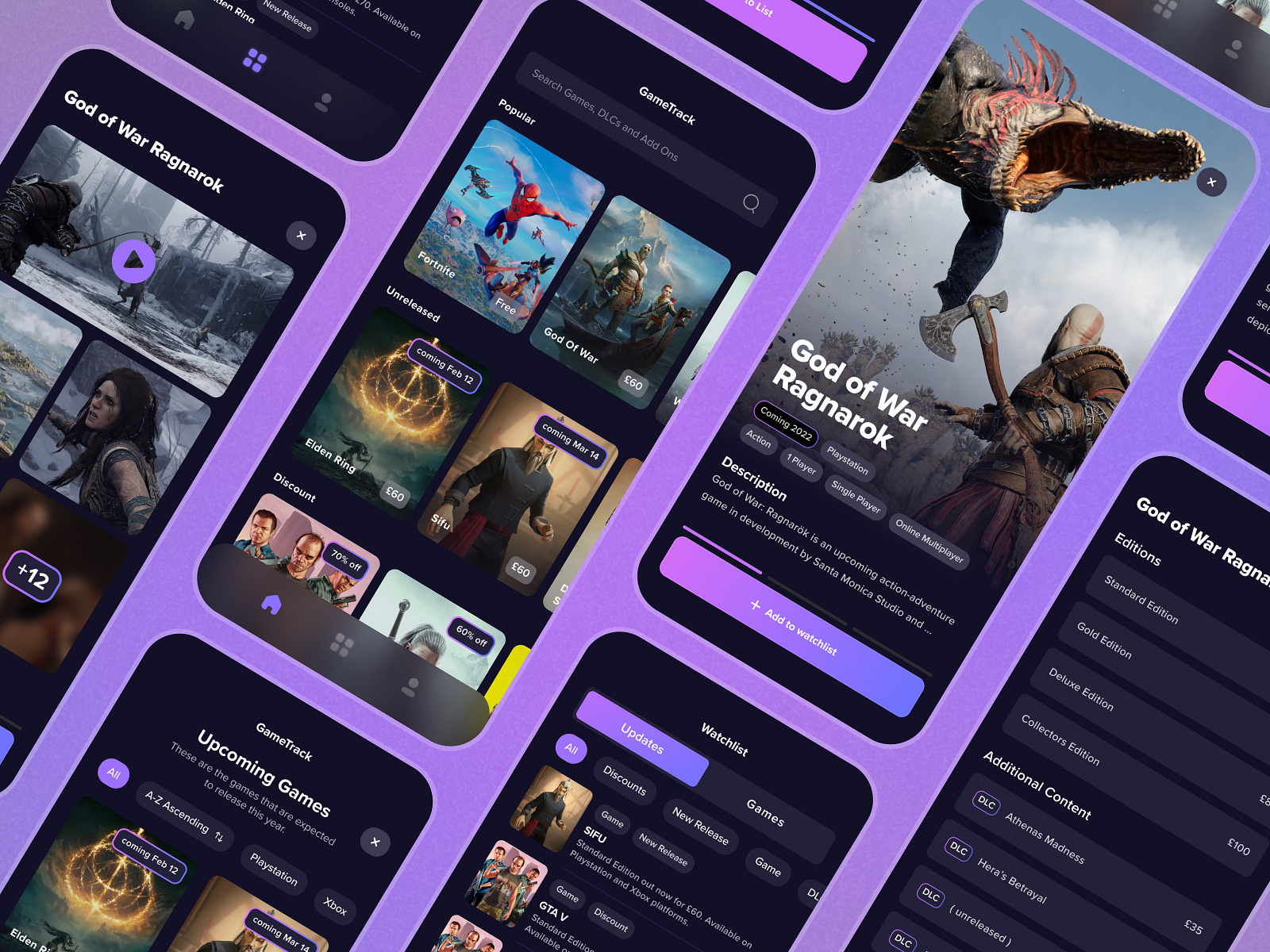 Game Track - Mobile App by Tomisin Oshin on Dribbble