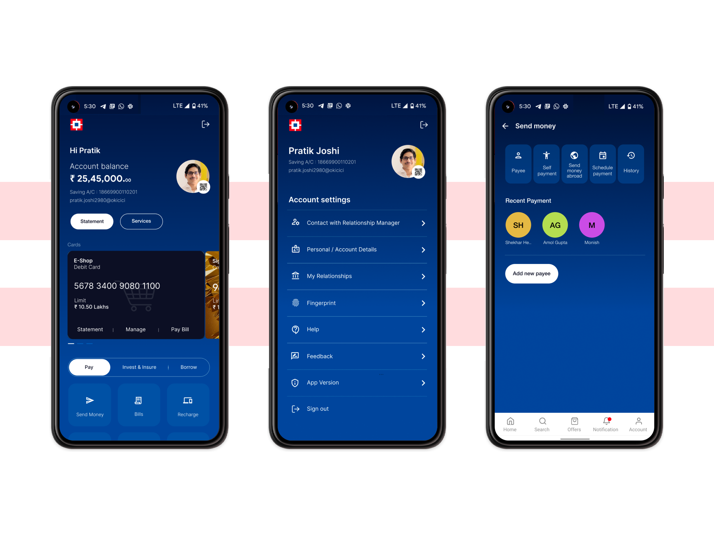 HDFC app redesign by Pratik Joshi on Dribbble