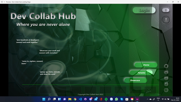 Dev Collab Hub Landing page by Marko Jokinen on Dribbble