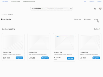 Website Filter Option by Ishtiaqe Ahmed on Dribbble