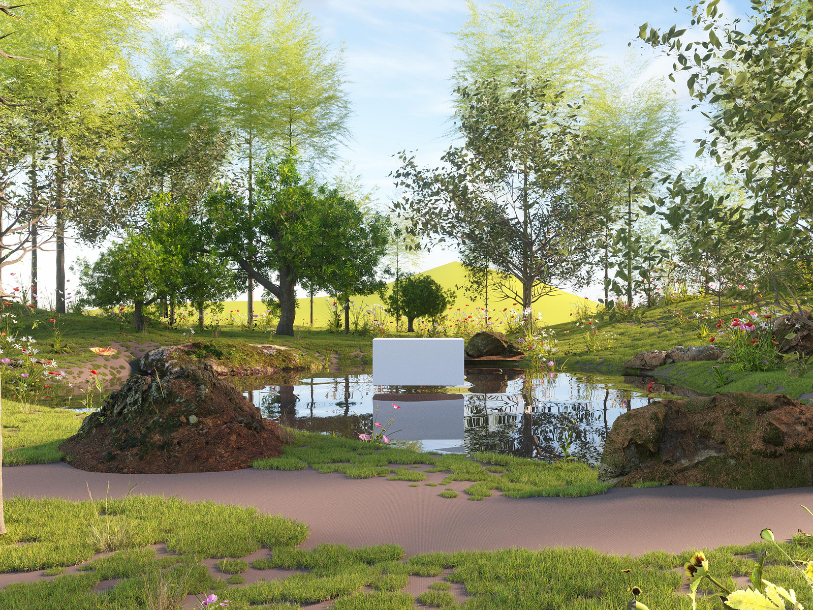 Forest in Cinema 4D by Leonid Kukanov on Dribbble