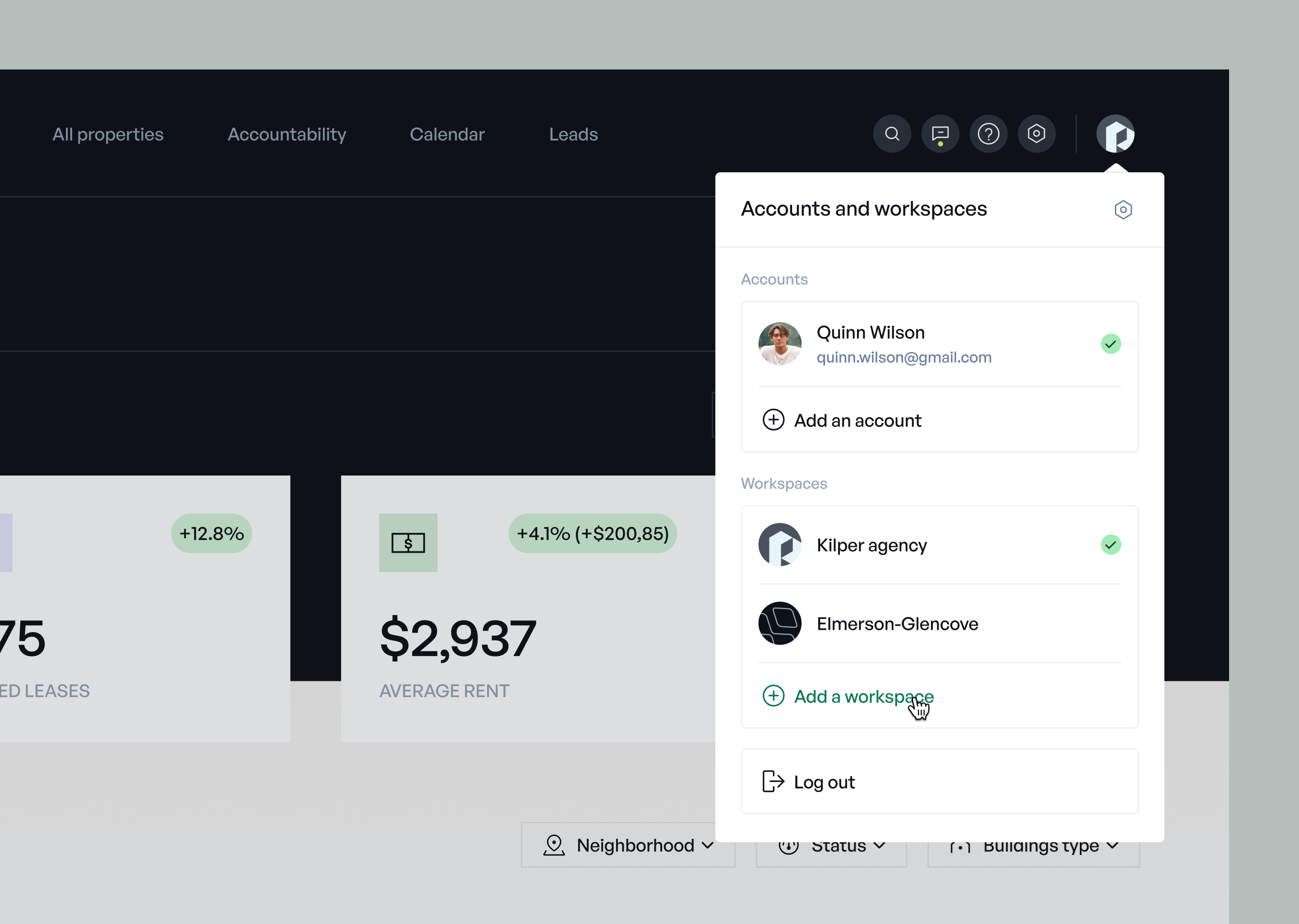 Nook • Workspaces UI elements by Juliette Lagache on Dribbble