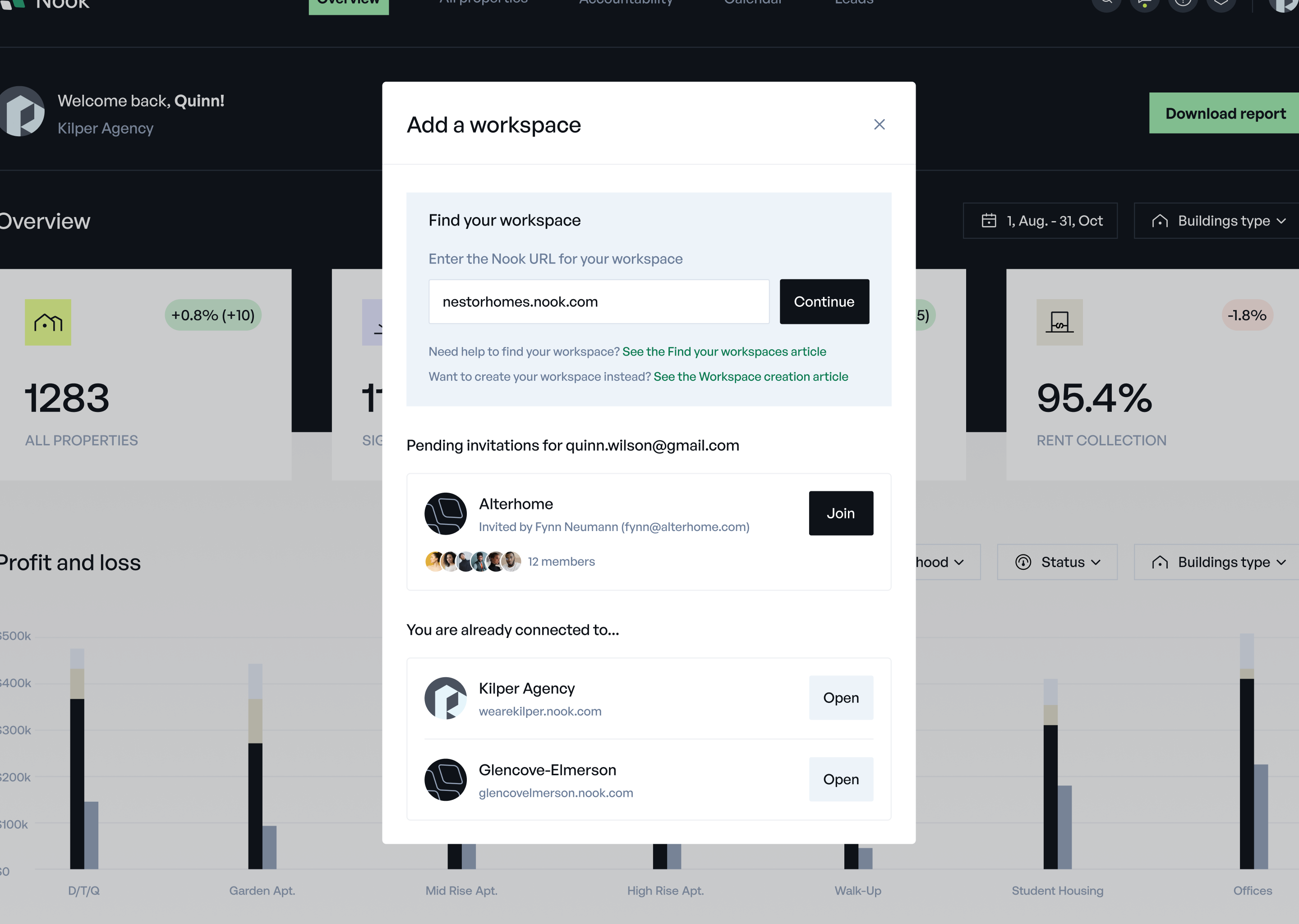 Nook • Workspaces UI elements by Juliette Lagache on Dribbble