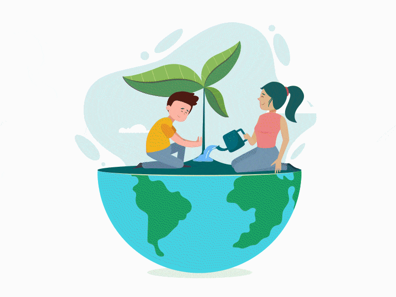 Earth Day - Animated Gif by Tamniverse on Dribbble