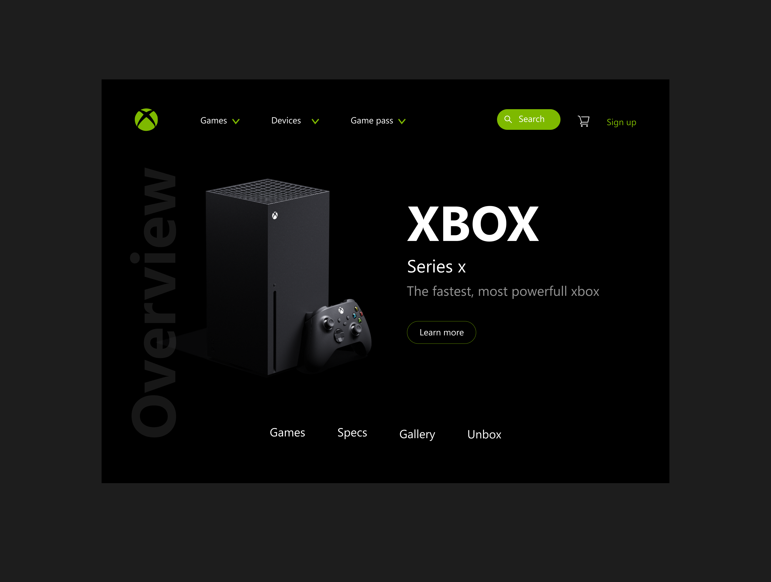 Xbox web - console home page by Soham Ambekar on Dribbble