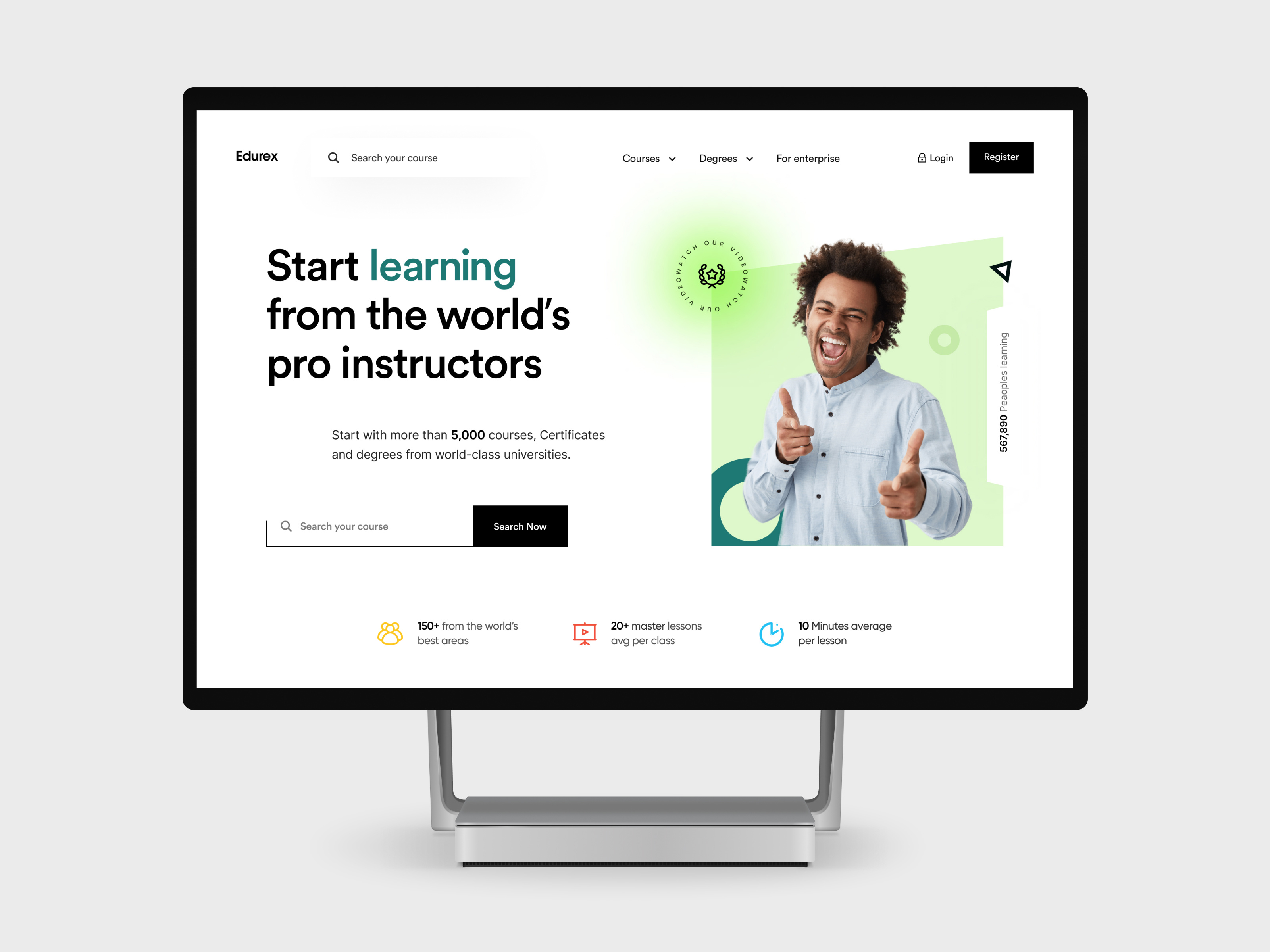 Edurex eLearning Header by Sayem🌟 for Piqo Studio on Dribbble