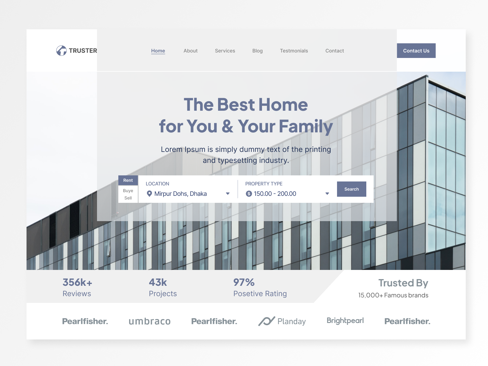 Real Estate Web Page Design - Hero Section Design 2 by Mir Zobayer on ...