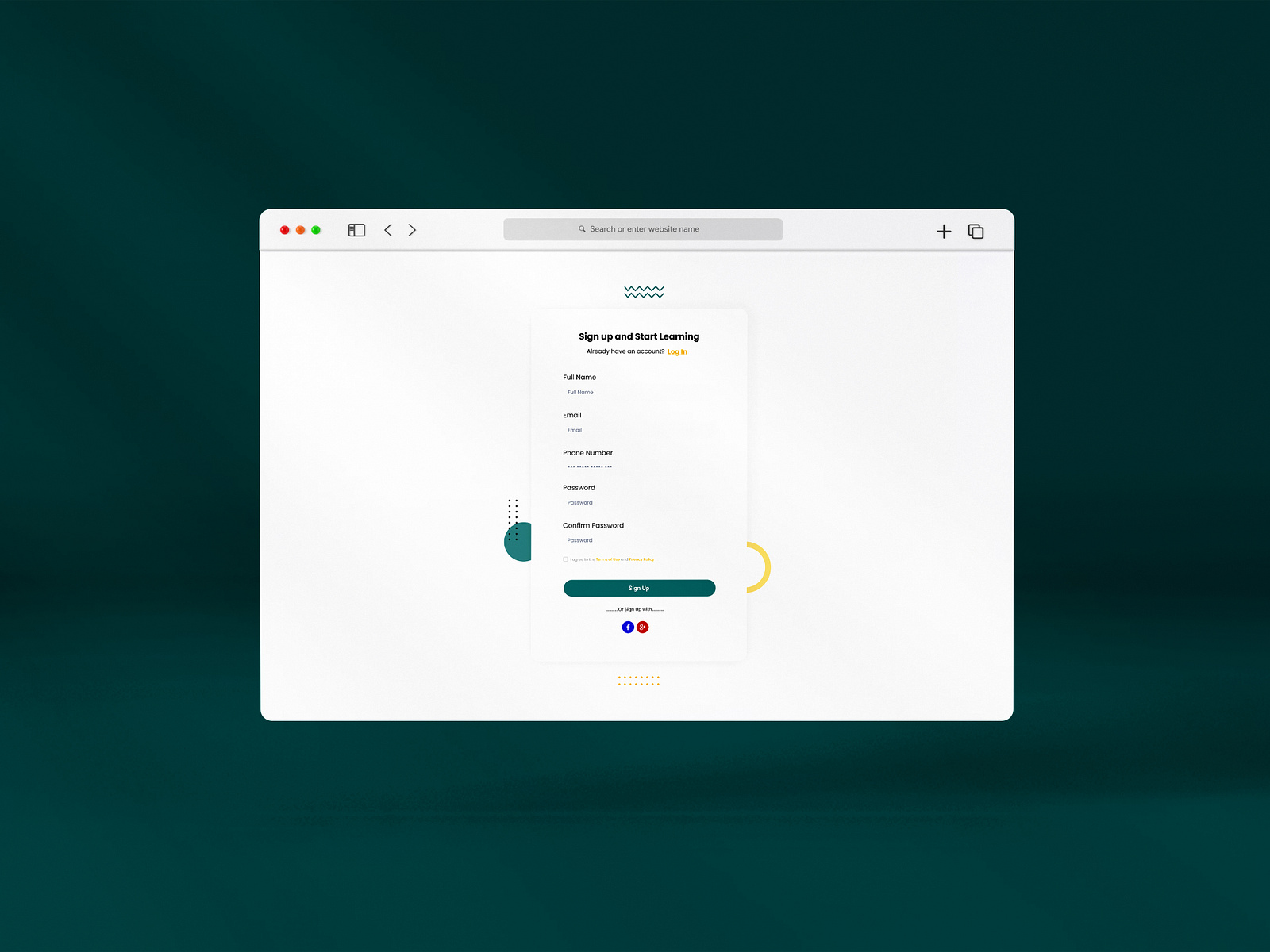 Sign In Page - Web App by Oshin Oluwabusayomi Temitope on Dribbble