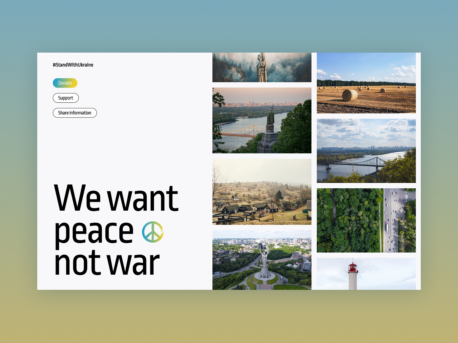 #StandWithUkraine by Yuliia Lytvynova for Elixirator on Dribbble