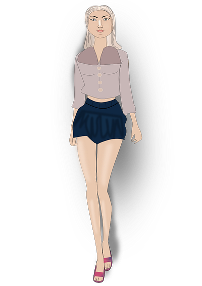 Model Illustration designs, themes, templates and downloadable graphic ...