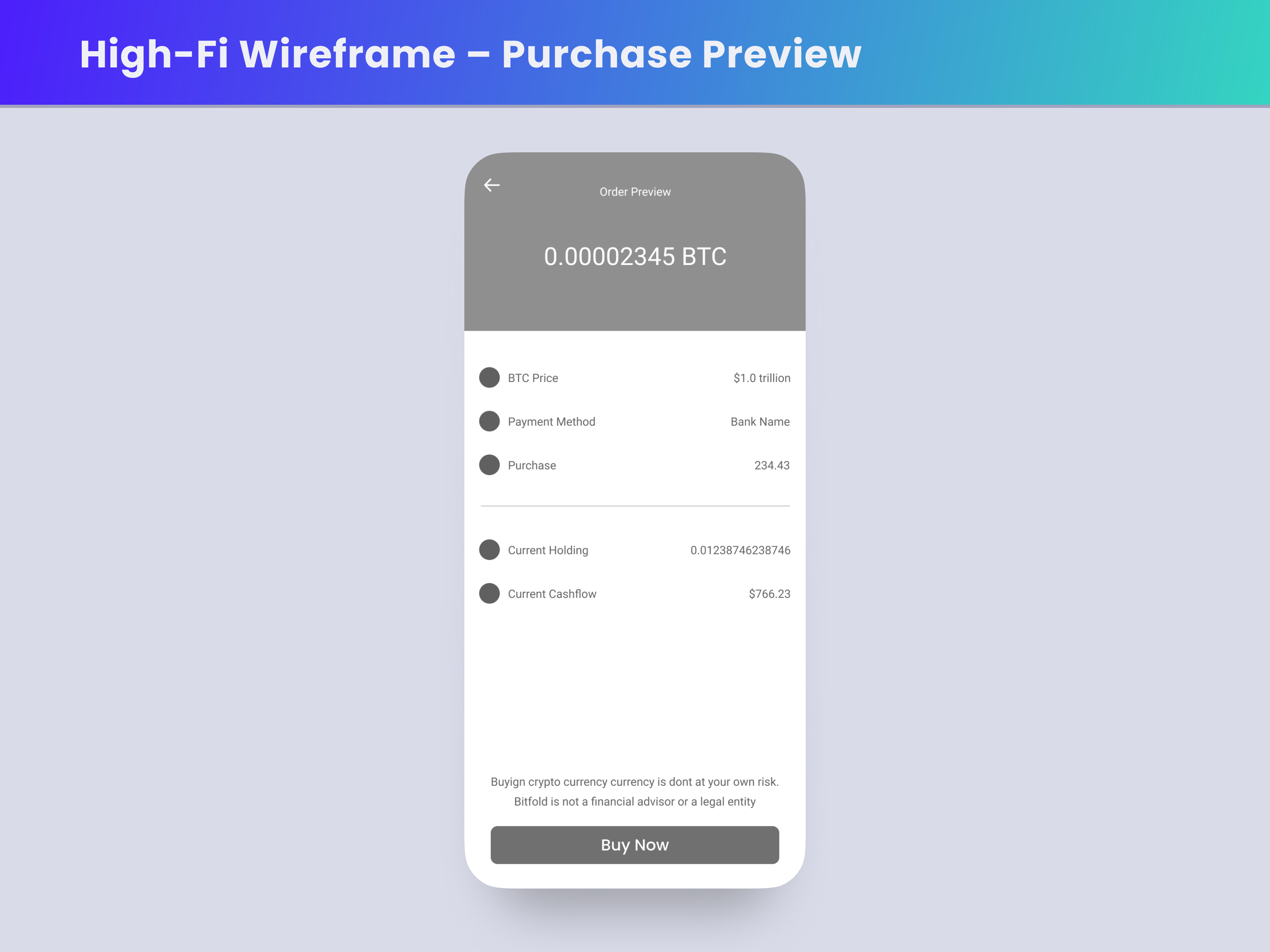 Bitfold Crypto App - UI Design by Rafael Ui Guy on Dribbble