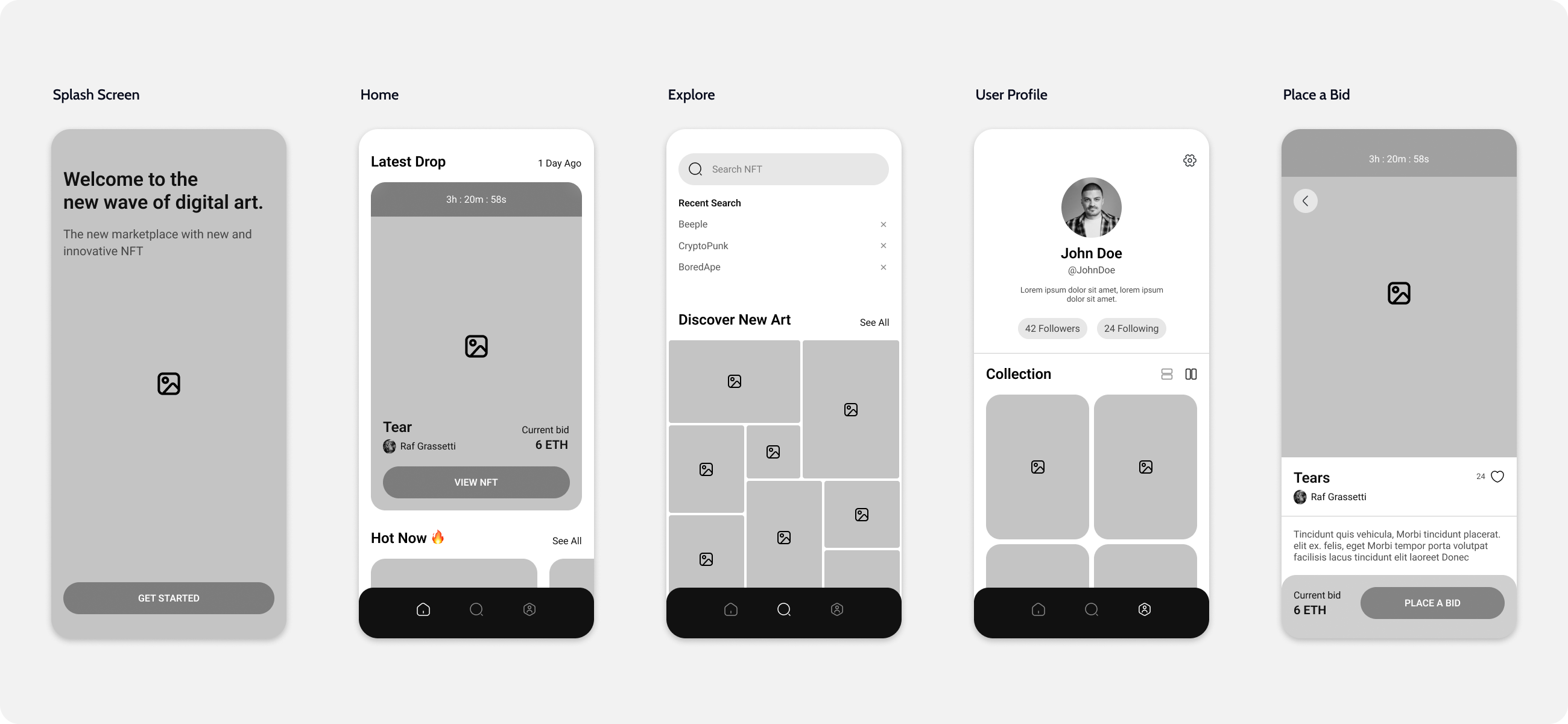 Xhibit: NFT Marketplace App by Serina Murphy on Dribbble