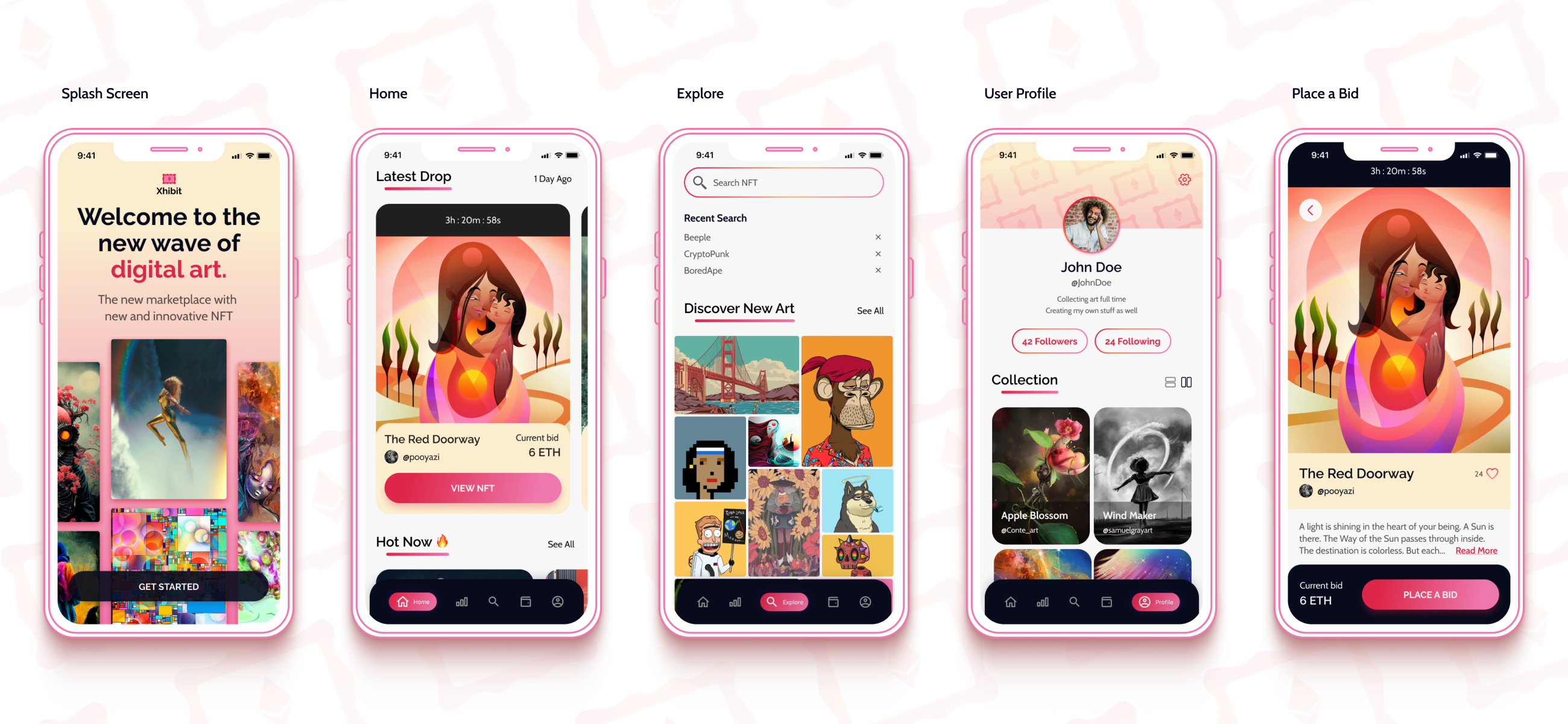 Xhibit: NFT Marketplace App by Serina Murphy on Dribbble