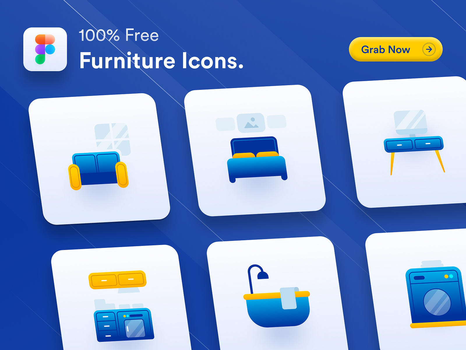 Furniture Icons - FREEbies by Didi on Dribbble