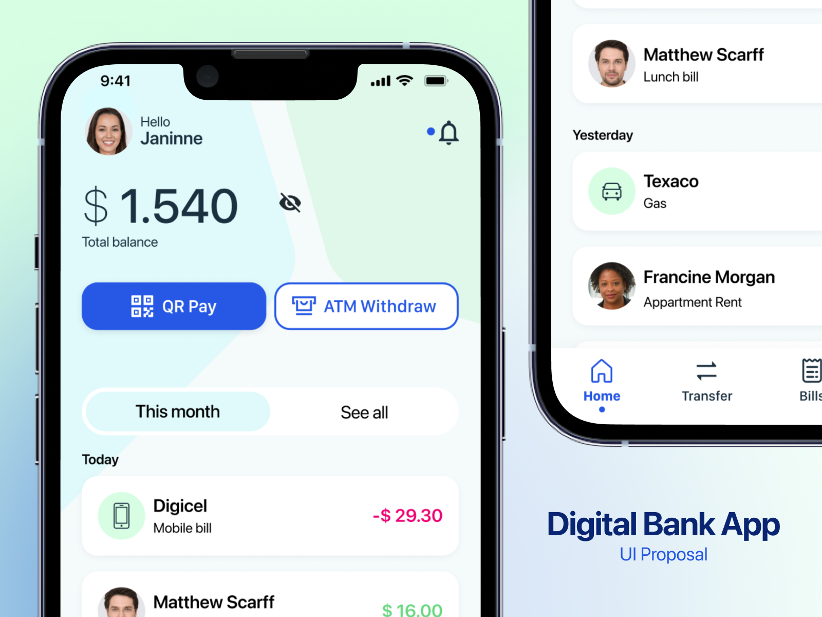 Digital Bank App by Emiliano Suárez on Dribbble