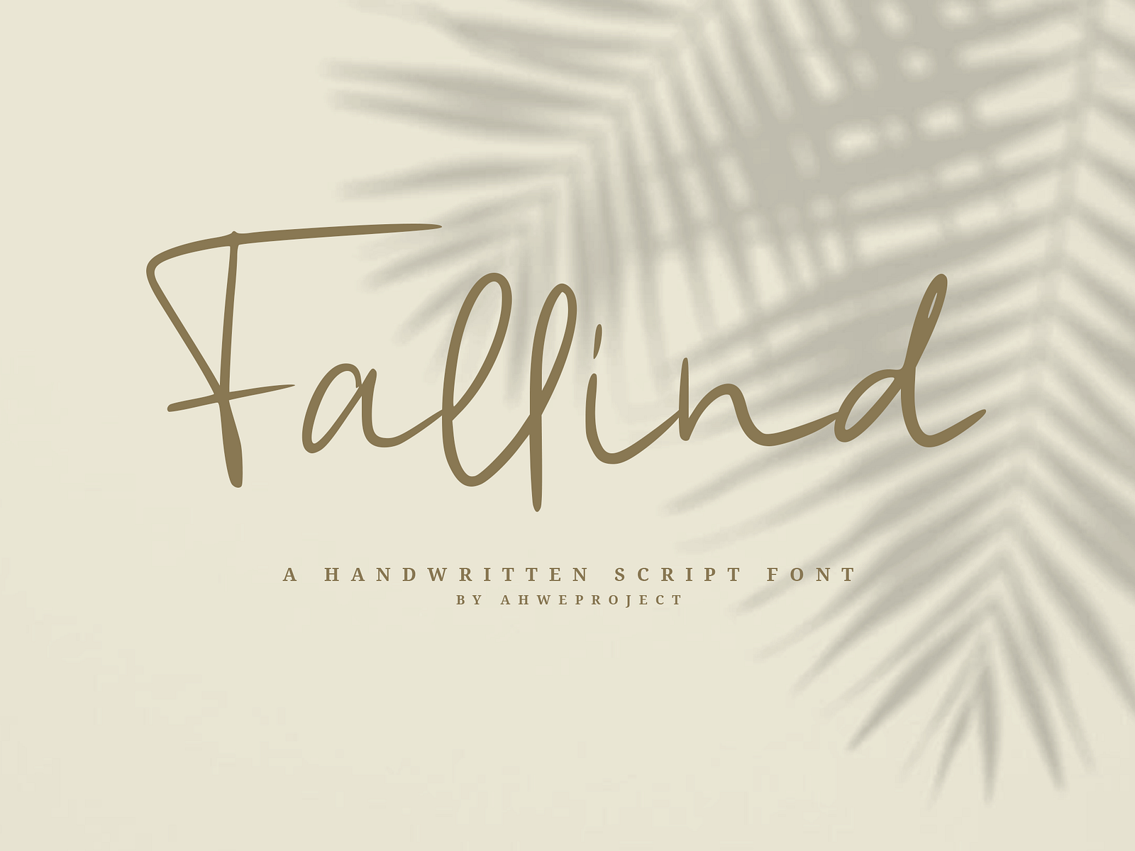 Fallind - Handwritten Script Font by ahweproject on Dribbble