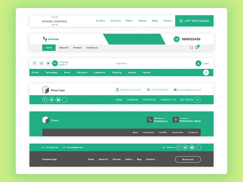 Browse thousands of Navbar images for design inspiration | Dribbble