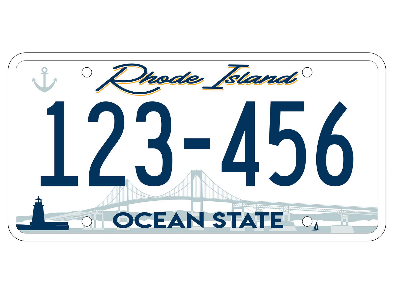Rhode Island License Plate Design by Spark Creative on Dribbble