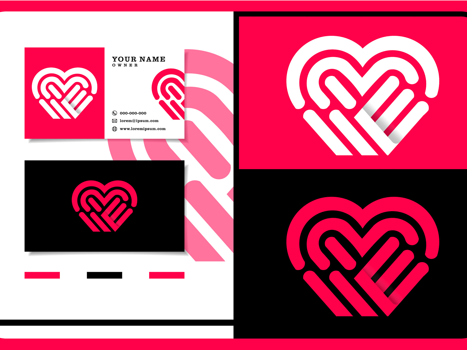 Heart Logo Branding by MD Abu Saeid on Dribbble