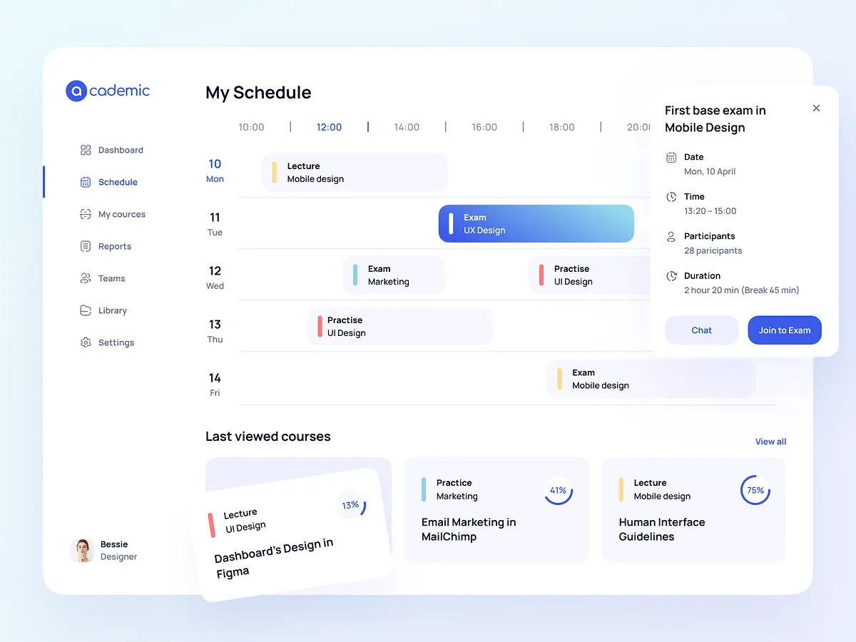 Lms Dashboard designs, themes, templates and downloadable graphic ...